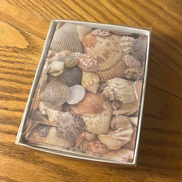 Current | Other | Vtg Seashell Cards Envelopes Stationery Card Box Set ...